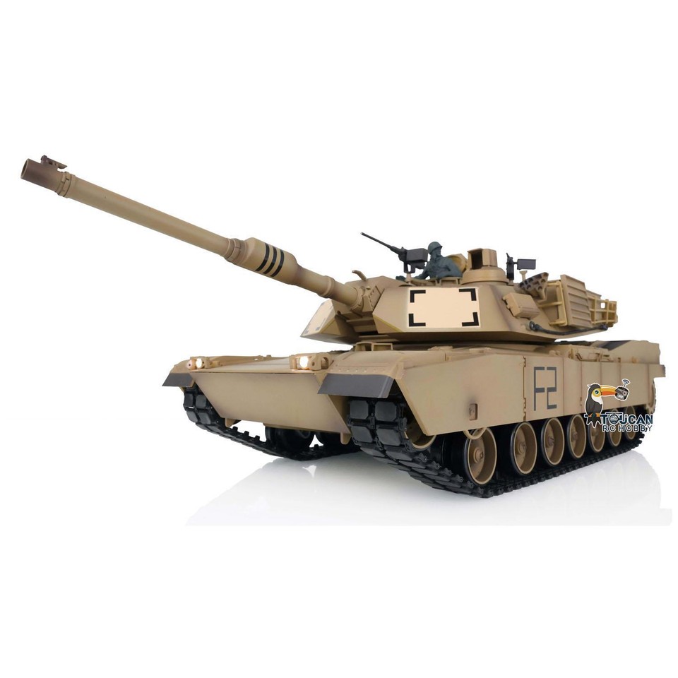 US Stock Henglong 1/16 7.0 M1A2 Abrams IR BB RTR RC Tank 3918 Smoke ...