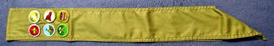 Boy Scouts Of America BSA Sash With 6 Merit Badges First Aid Safety ...
