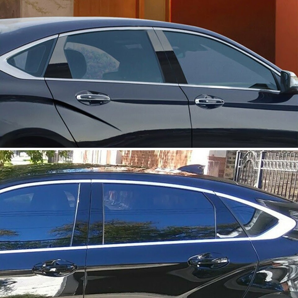 6pc Piano Black Pillar Posts for Chevy Impala Window 2014-2021 Door ...