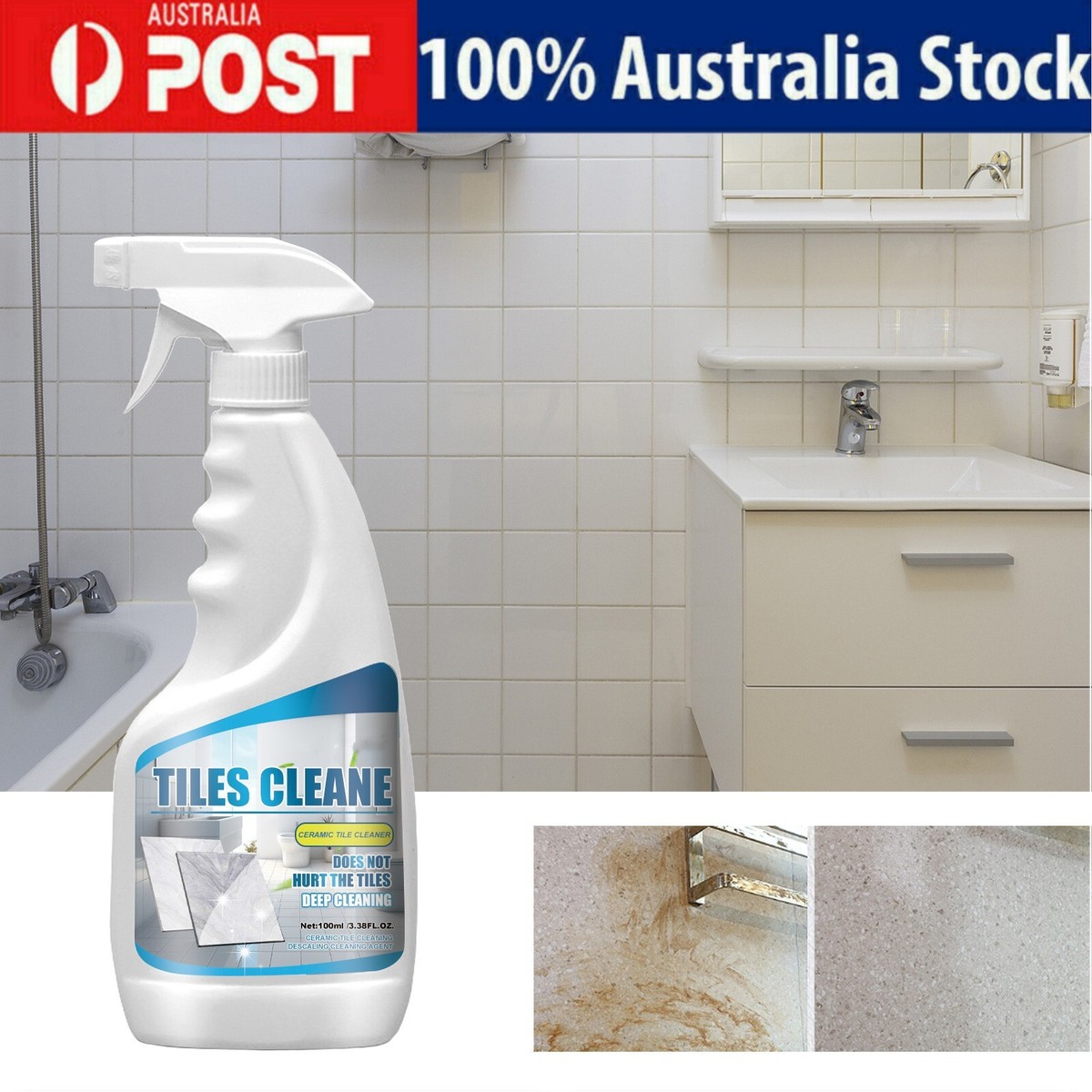 Natural Bathroom Tile Cleaner
