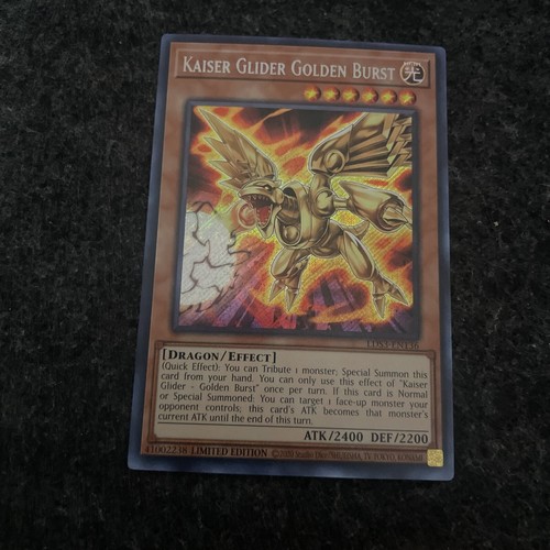 Yugioh x1 Kaiser Glider Golden Burst LDS3-EN136 Limited Ed Secret Rare ...