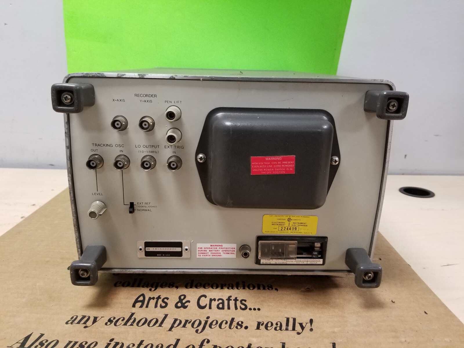 HP Hewlett Packard 3580A Spectrum Analyzer #J1737 | eBay