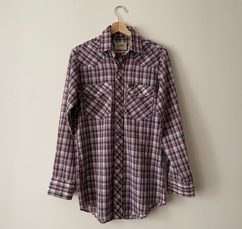Vintage 60s/70s LEE Western Shirt, Extra Long Tail, Pearl Snaps, Paper ...