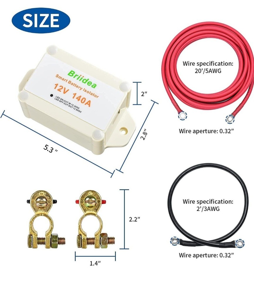 HCB-01 Dual Battery Smart Isolator Kit, Brand New! | eBay