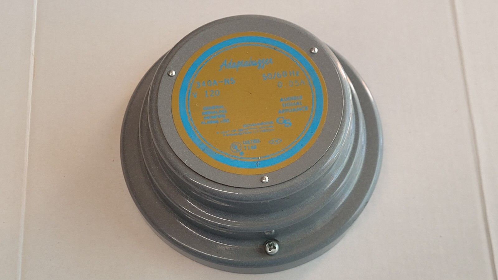 Edwards Adaptabuzzer 340A-N5 120v Audible Signal Device - Missing ...