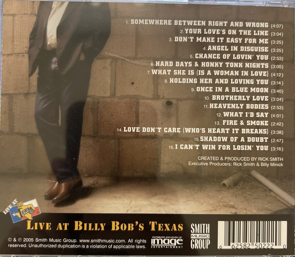 Live At Billy Bob's Texas By Earl Thomas Conley (CD, 2005) | eBay