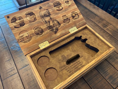 Armed Forces Veteran Retired 1911 Presentation Display Case Colt Sig ...