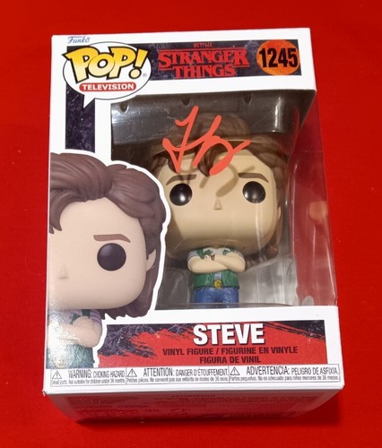 Joe Keery Stranger Things STEVE Funko POP #1245 Signed Autographed PSA ...