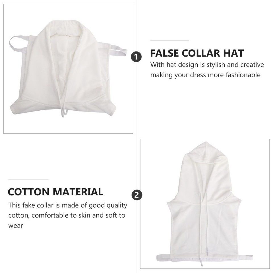 Detachable Fake Collar Unisex Clothes Accessory False Hoodie Vest ...