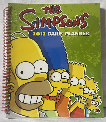 The Simpsons 2012 Daily Planner NEW Sealed Matt Groening • Abrams | eBay