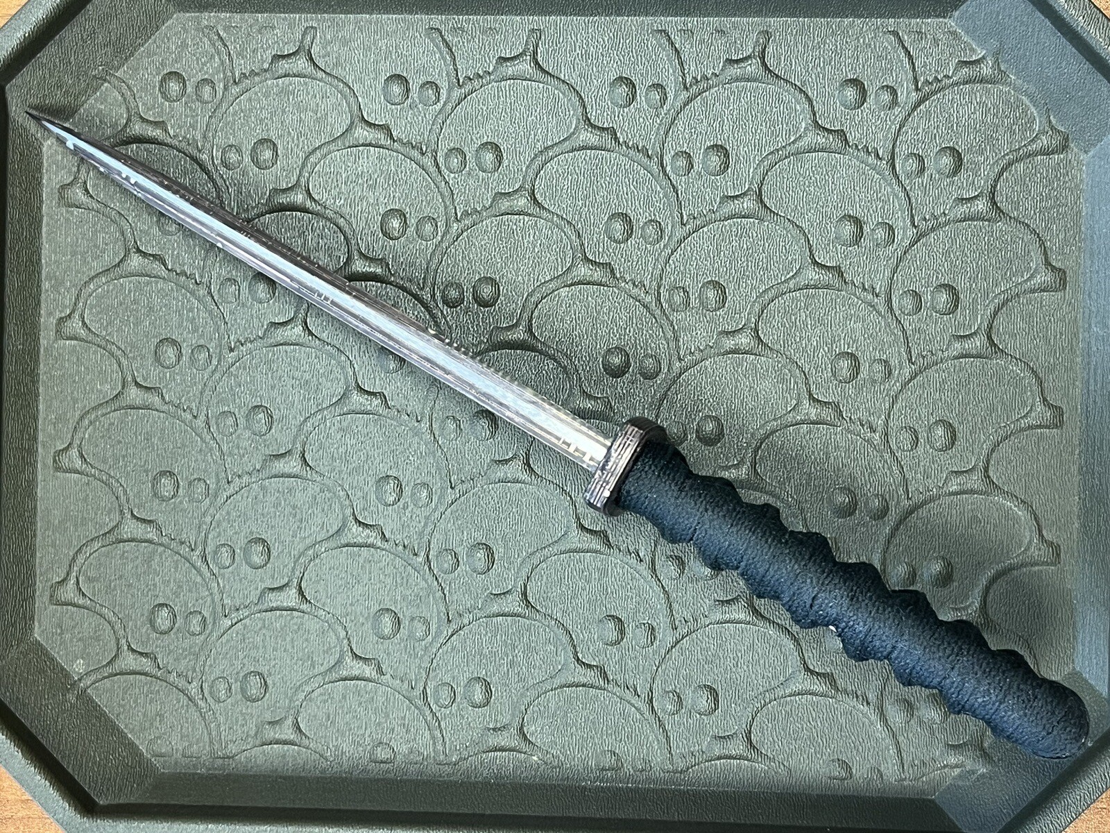 Warren Thomas Knives Custom Tanto Double Laminated CB & ATS-34 Steel ...