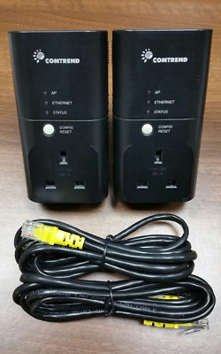 COMTREND 9020 POWERLINE ADAPTERS HOMEPLUG - WITH ETHERNET CABLES ...
