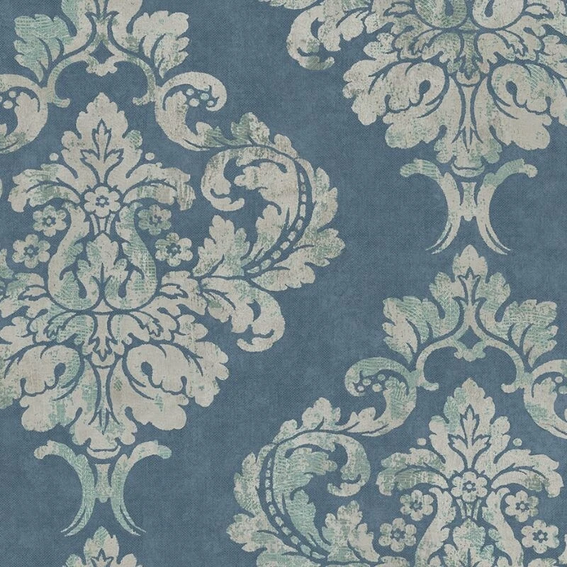 Blue Damask Desktop Background