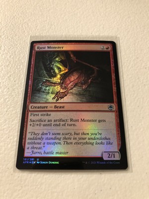 Rust Monster FOIL Adventures in the Forgotten Realms AFR MTG Magic Pack ...