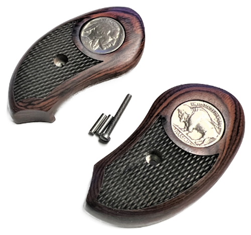 fits Bond Arms Derringer Grips Rosewood Buffalo Nickel Grips XL NEW '23 ...