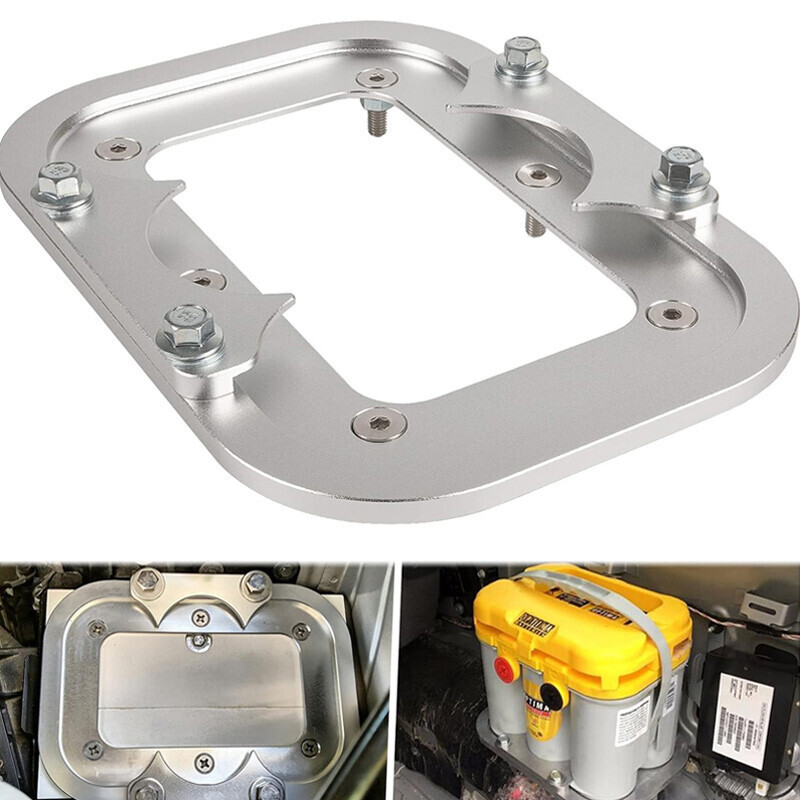Billet Aluminum Battery Relocation Tray Hold Down Mount For Optima ...