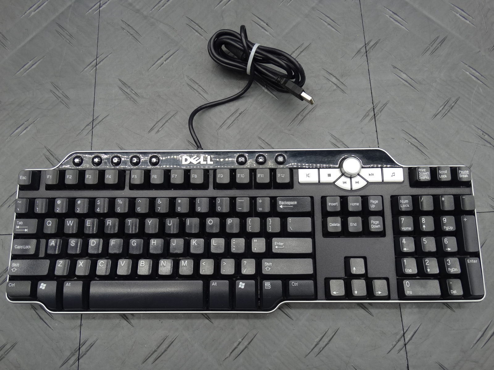 Dell SK-8135 Wired USB Keyboard Multimedia Keys Black Tested | eBay