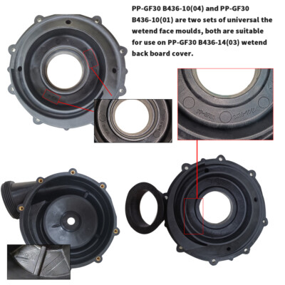 LP200 Pump Wet End Cover and pump face for 2HP universal pump head and ...