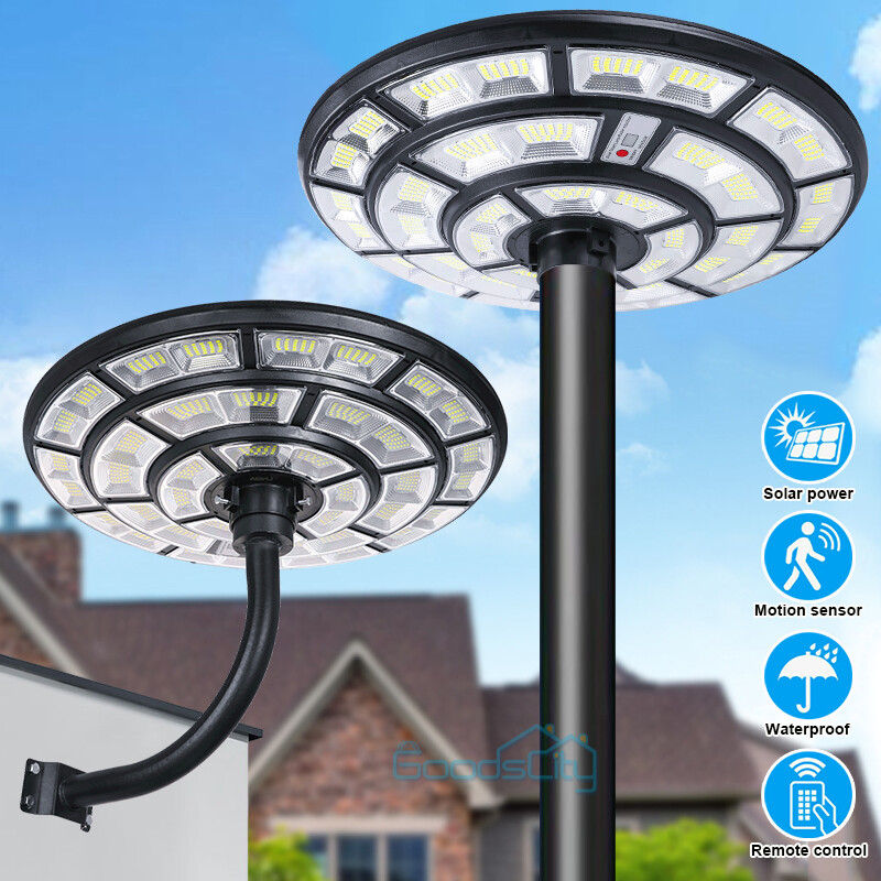 Commercial Pole Light Bright Lamp Light Cast Aluminum Solar Post Base