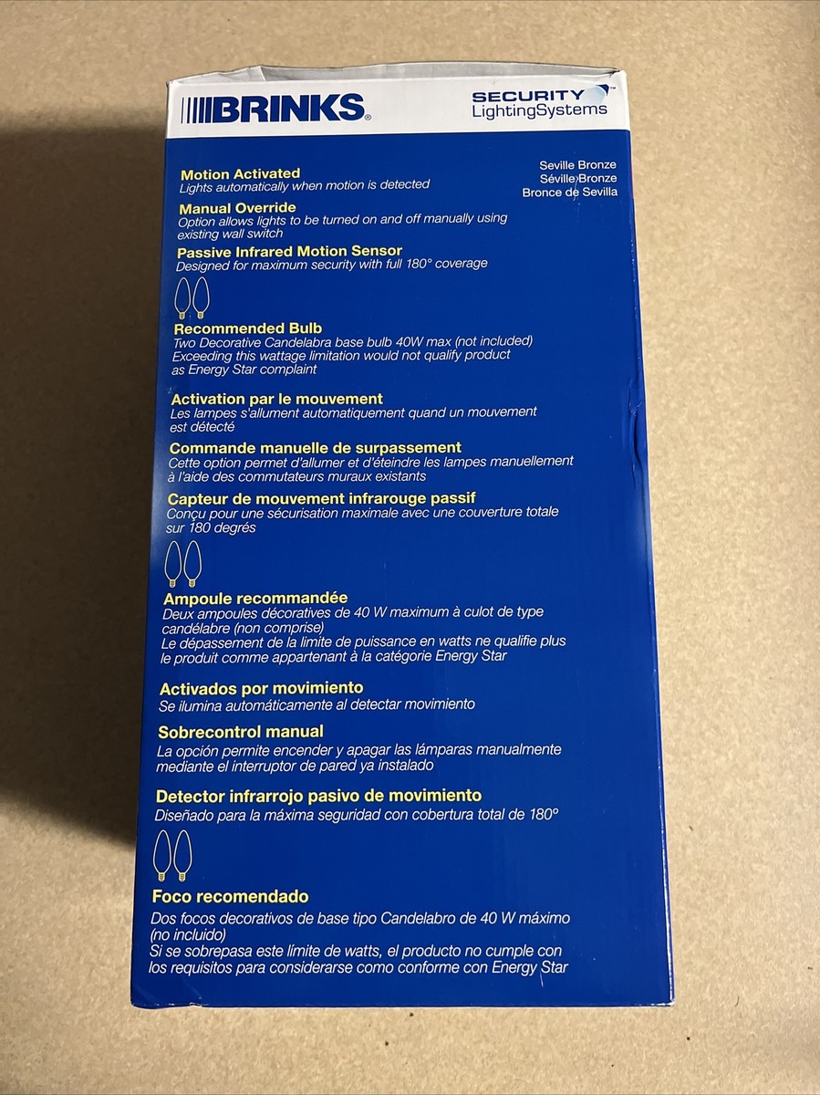 Brinks Motion Light Manual