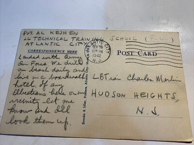 Vintage 1942 WW2 Postcard With United States Army Air Forces Emblem | eBay