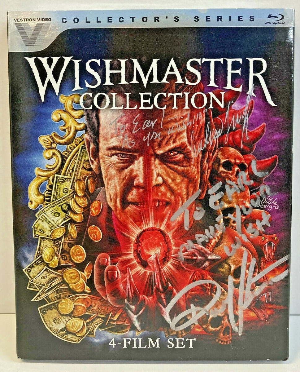 Andrew Divoff Wishmaster 11x17 Photo Poster Cast X2 Signed Divoff