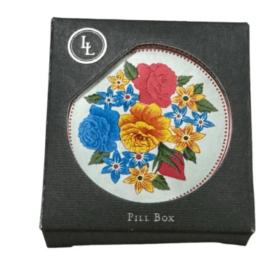 Lucy Lu Designs Compact Metal pill box with 3 Compartments - New in Box ...