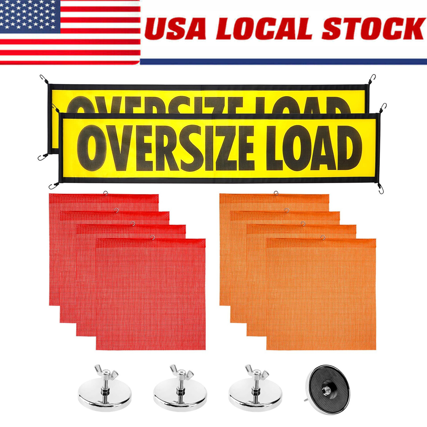 New Oversize Load Banners, Safety Flags for Trucks with Heavy Duty ...
