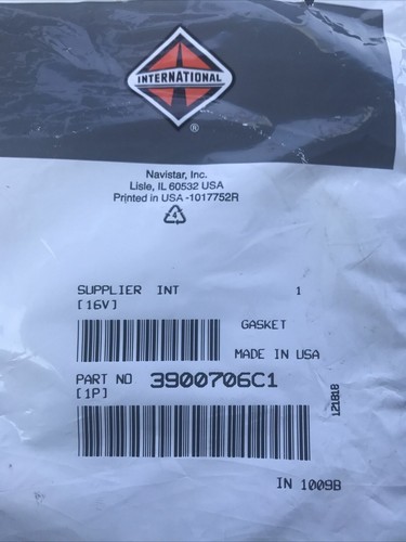 NEW OEM INTERNATIONAL GASKET 3900706C1 (A1-2Y) | eBay