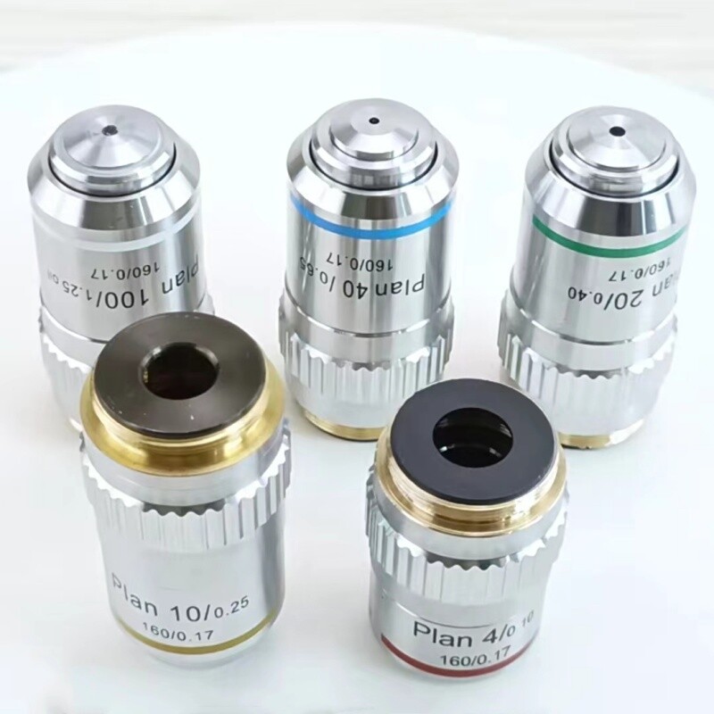 4X 10X 20X 40X 100X Plan Achromatic Objective Lens for Biological ...