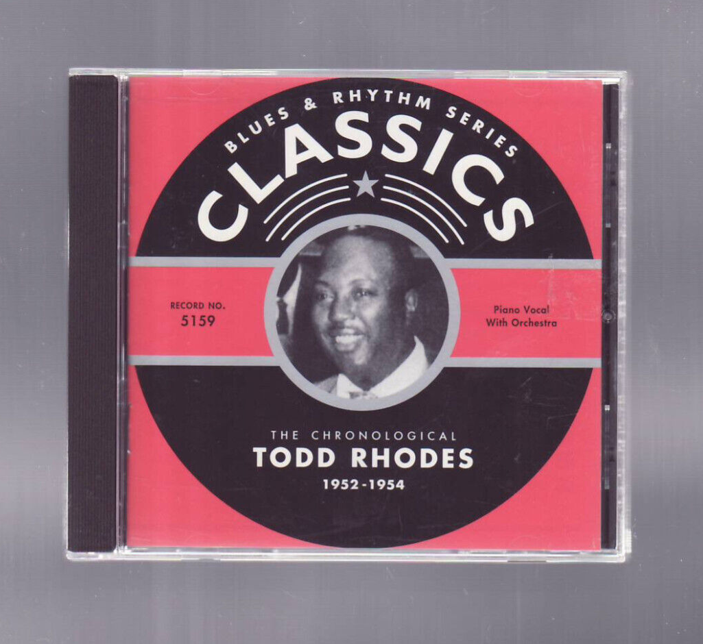 (CD) TODD RHODES - The Chronological Todd Rhodes 1952-1954 ...