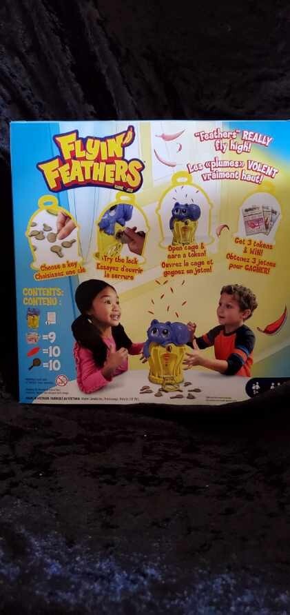 Flyin Feathers Kids Game with Toy Cat & Bird in Birdcage, 2 to 4 ...