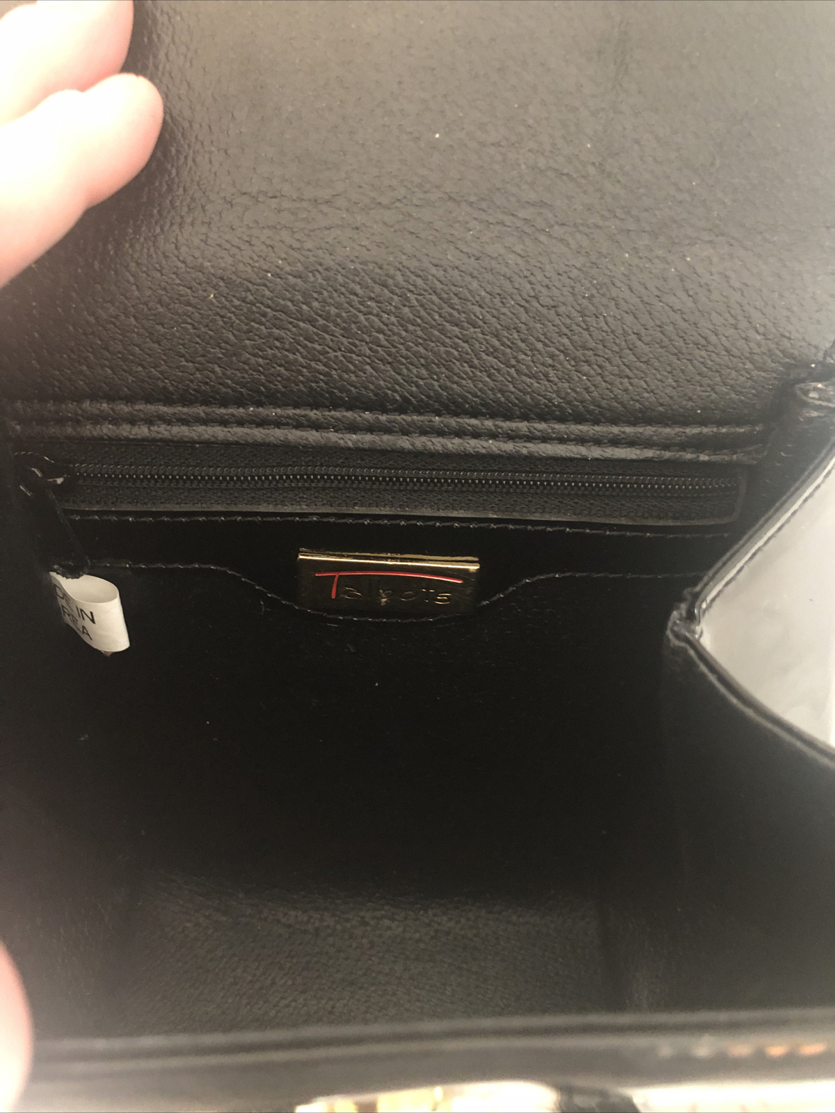 TALBOTS Black Small Patent Leather Crossbody Purse Bag-CLASSIC | eBay