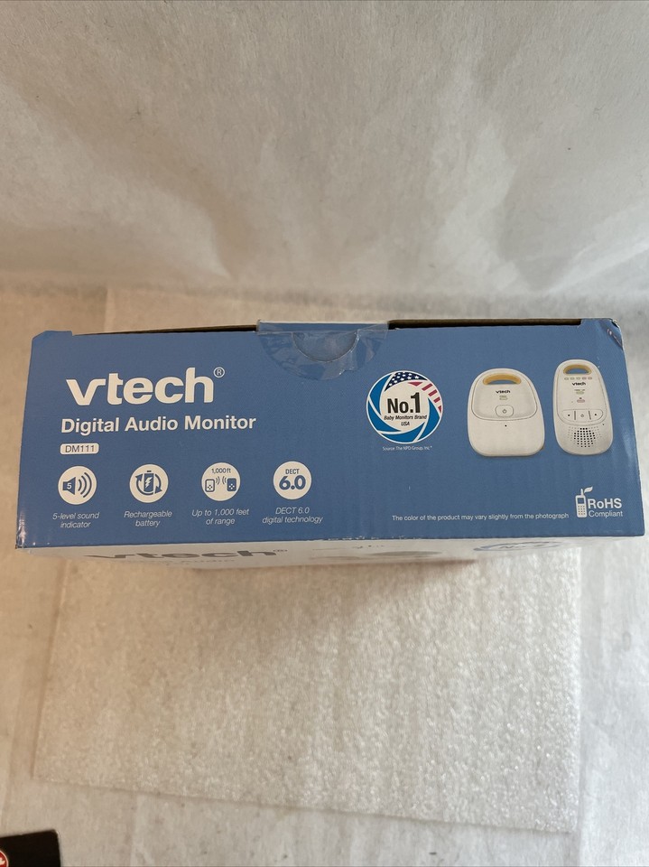 VTech DM111 Audio Baby Monitor with 1 Parent Unit Rechargeable Battery ...