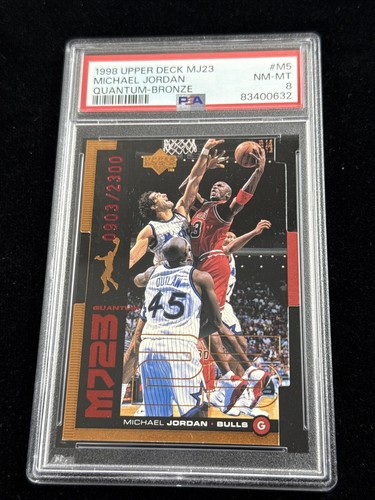 1998 Upper Deck MJ23 Michael Jordan Quantum Bronze PSA 8 Die-Cut #M5 ...