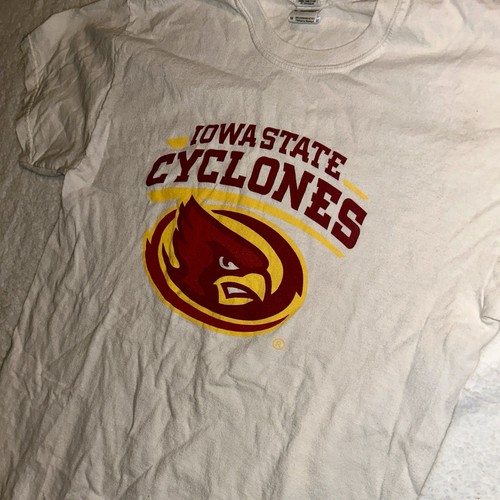 Iowa State University Cyclones White Graphic Double Sided T Shirt Men’s ...