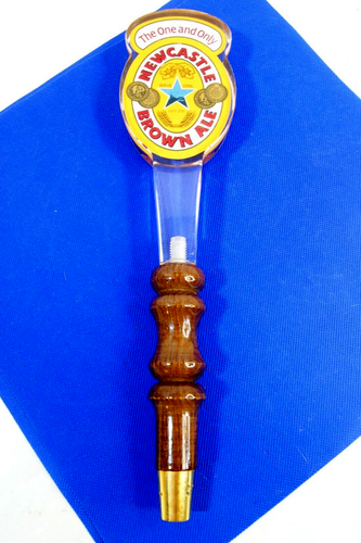 Vintage New Castle Brown Ale Beer Tap Handle Lucite & Wood 12" | eBay