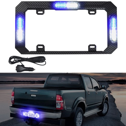 36 LED License Plate Frame Holder License Plate Bracket LED Strobe ...