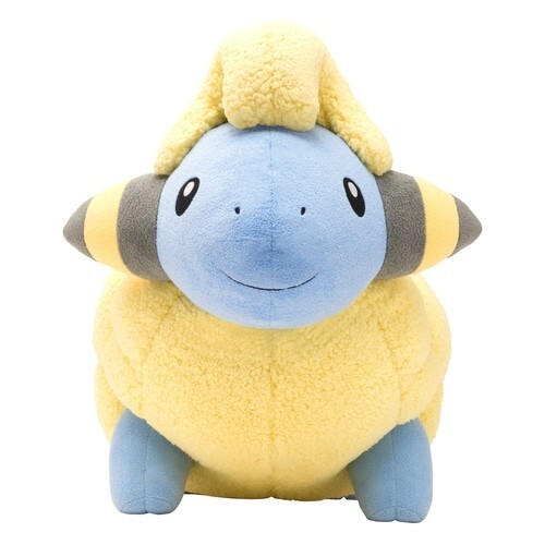 Pokemon Center Online limited Mareep Life Size Plush Doll Big Stuffed ...