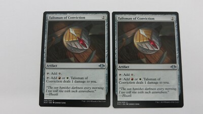 2x TALISMAN OF CONVICTION MODERN HORIZONS MTG Magic the Gathering NM ...
