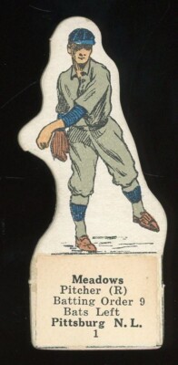 1921-30 M.L. Major League Die-Cuts Baseball #1 Lee Meadows Pittsburg | eBay