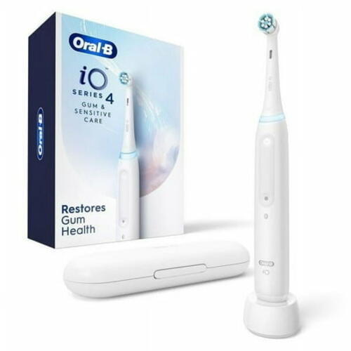 Oral-B iO4 Gum & Sensitive Electronic Toothbrush - White | eBay