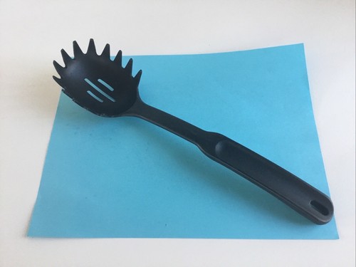 Pampered Chef Black Nylon Slotted Pasta Spaghetti Fork Server #2319 | eBay