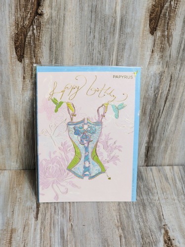 Papyrus RARE Turnowsky Embossed Beaded Gold Trim Corsette Princess Bday ...