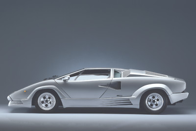 Lambo Countach in sliver, Super Cars from the 80s Poster | eBay