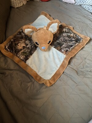 Lovey Baby Security Blanket Bass Pro Shops Camo Wild Deer Fawn Blue ...