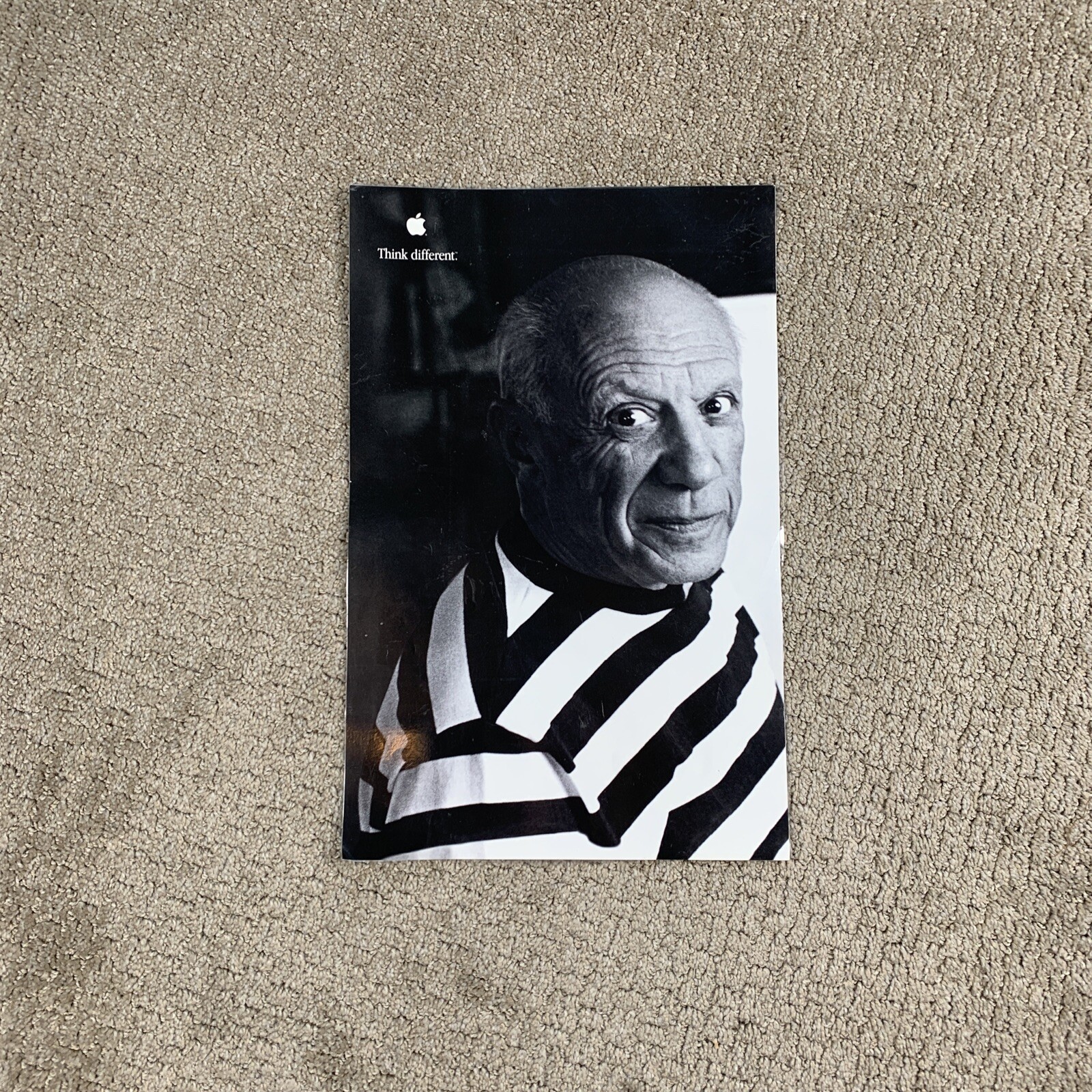 Vintage Apple "Think Different" Pablo Picasso Laminated Poster 00s ...
