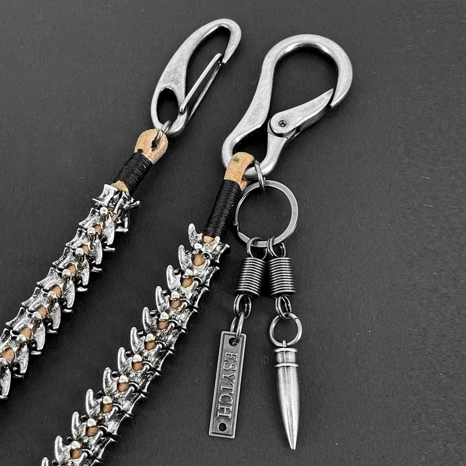 Strong Punk Rocker Biker Jeans Pants Chain Studs Keel Key Chain Men ...