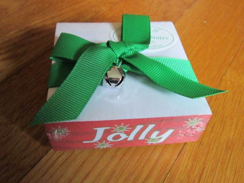 Lady Jayne Ltd Christmas Sticky Stack Note Paper Cube Merry Jolly Self ...