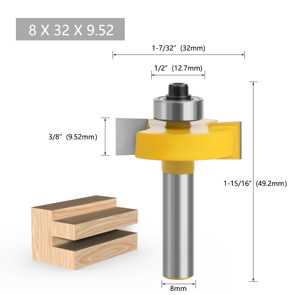 8mm Shank Biscuit Jointer Router Bit Slot Cutter Wood Biscuit Cutter | eBay